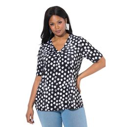 Ulla Popken Shirt in schwarz | Gr.: 54-56