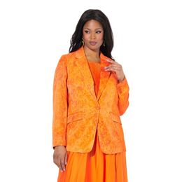 Ulla Popken Blazer in hellorange | Gr.: 50 - Normalgr&ouml;&szlig;e