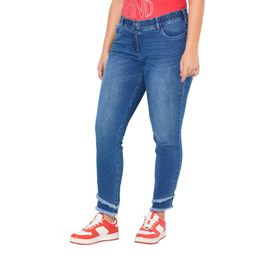 Ulla Popken Jeans in dark blue denim | Gr.: 52 - Normalgr&ouml;&szlig;e