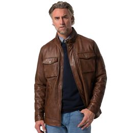 Boston Park Lederjacke in braun | Gr.: 60/62
