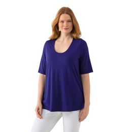 Ulla Popken Shirt in tintenblau | Gr.: 54-56