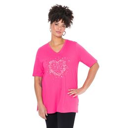 MIAMODA Shirt in hibiskuspink | Gr.: 48