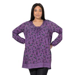 Ulla Popken Shirt in aubergine | Gr.: 58-60