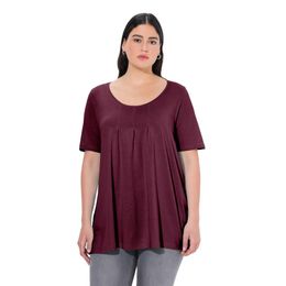 Ulla Popken Shirt in dunkle beere | Gr.: 54-56