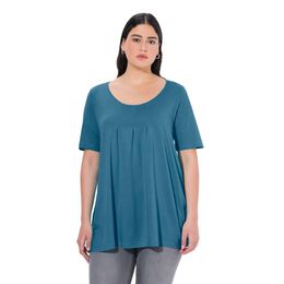 Ulla Popken Shirt in denimblau | Gr.: 46-48