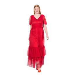Ulla Popken Midikleid in hellrot | Gr.: 54 - Normalgr&ouml;&szlig;e