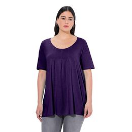Ulla Popken Shirt in tiefes violett | Gr.: 42-44
