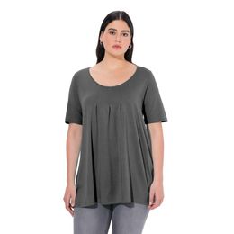 Ulla Popken Shirt in graphitgrau | Gr.: 54-56