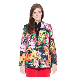 Ulla Popken Blazer in schwarz | Gr.: 62 - Normalgr&ouml;&szlig;e