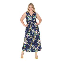 Ulla Popken Kleid in marine | Gr.: 48 - Normalgr&ouml;&szlig;e