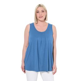 Ulla Popken Strick-Top in denimblau | Gr.: 58-60