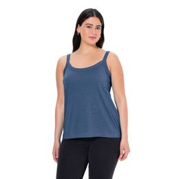 Ulla Popken Strick-Top in denimblau | Gr.: 54-56