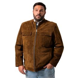 Men Plus Lederjacke in baumrinde | Gr.: L