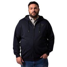 Men Plus Sweatjacke in navy blau | Gr.: L