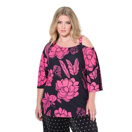 MIAMODA Shirt in schwarz | Gr.: 60