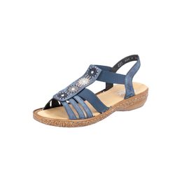 Rieker Komfort Sandalen in Blau | Gr.: 36
