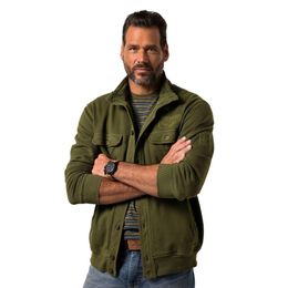JP1880 Sweatjacke in dunkles olive | Gr.: XL