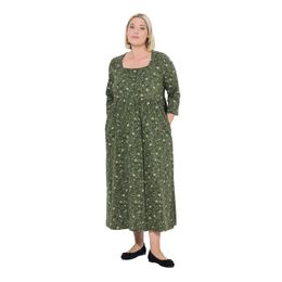 Ulla Popken Kleid in olivgrau | Gr.: 50-52