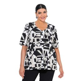 Ulla Popken Shirt in schwarz | Gr.: 62/64
