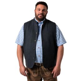 Men Plus Steppweste in navy blau | Gr.: 7XL