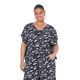 Studio Untold Bluse in schwarz | Gr.: 54-56