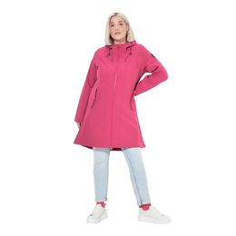 Ulla Popken Mantel in granatpink | Gr.: 46-48