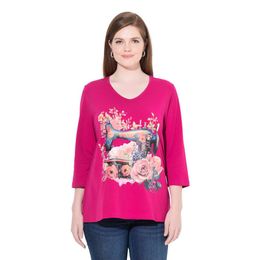 Ulla Popken Shirt in dunkles malve | Gr.: 46-48