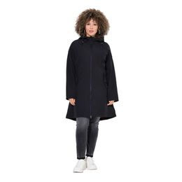 Ulla Popken Mantel in schwarz | Gr.: 46-48