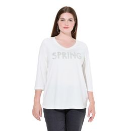 Ulla Popken Shirt in offwhite | Gr.: 62/64