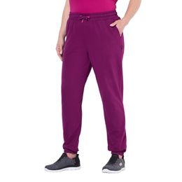 Ulla Popken Jogginghose in beerenpink | Gr.: 50-52