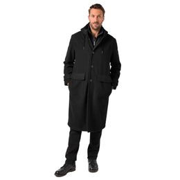 JP1880 Kurzmantel in schwarz | Gr.: 5XL