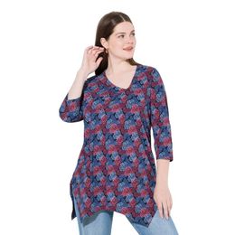 Ulla Popken Longshirt in dunkel kirschrot | Gr.: 58-60