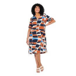 Ulla Popken Kleid in marine | Gr.: 46-48