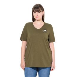 Ulla Popken Shirt in oliv | Gr.: 46-48