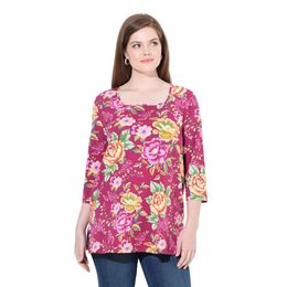 Ulla Popken Shirt in orientpink | Gr.: 62/64