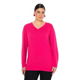 Ulla Popken Pullover in rot pink | Gr.: 58-60