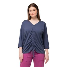 Ulla Popken Shirt in tintenblau | Gr.: 54-56