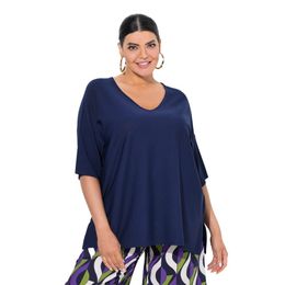 Ulla Popken Pullover in marine | Gr.: 50-52