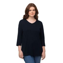 Ulla Popken Shirt in marine | Gr.: 54-56