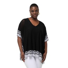 Ulla Popken Bluse in schwarz | Gr.: 58-60