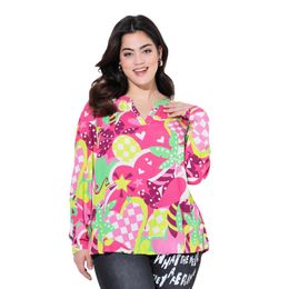 Angel of Style Bluse in hibiskuspink | Gr.: 48