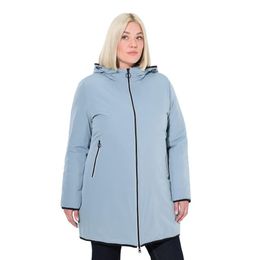 Ulla Popken Funktionsjacke in graublau | Gr.: 42-44
