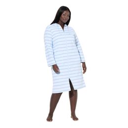 Ulla Popken Bademantel in blau | Gr.: 62/64
