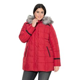 Ulla Popken Steppjacke in rubinrot | Gr.: 42-44