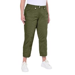 Ulla Popken Hosen in khaki | Gr.: 60 - Normalgr&ouml;&szlig;e