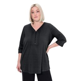 Ulla Popken Tunika in schwarz | Gr.: 50-52