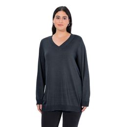 Ulla Popken Pullover in marine | Gr.: 42-44