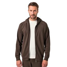 JP1880 Sweatjacke in dunkelbraun | Gr.: XL
