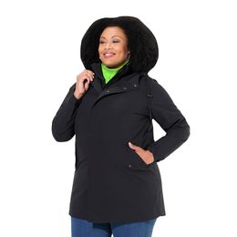 Ulla Popken Funktionsjacke in schwarz | Gr.: 50-52