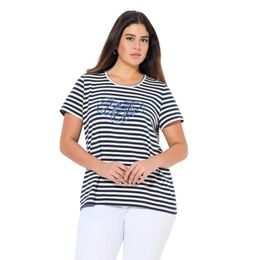Ulla Popken Shirt in marine | Gr.: 58-60